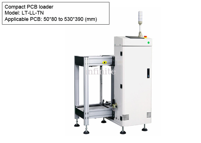 Compact PCB Loader Unloader SMT 530*390mm PCB Sizes With Durable Cable