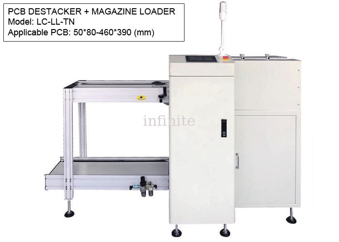 LL Size PCB Destacker Dual SMT PCB Loader For 0.6mm Thick PCB
