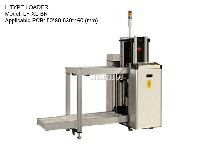 L Type SMT Magazine Loader 900mm Height XL Size PCB With MCGS Touch Screen