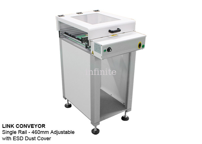Single Rail SMD Production Line 900mm Height 1.5m 2m 2.5m With ESD Dust ...