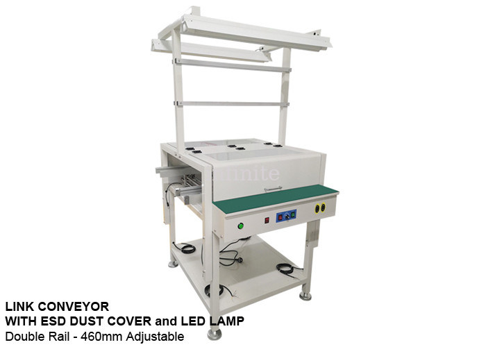 2m 2.5m SMT Conveyor , SMT Placement Machine Dual-Rail 460mm Adjustable ...