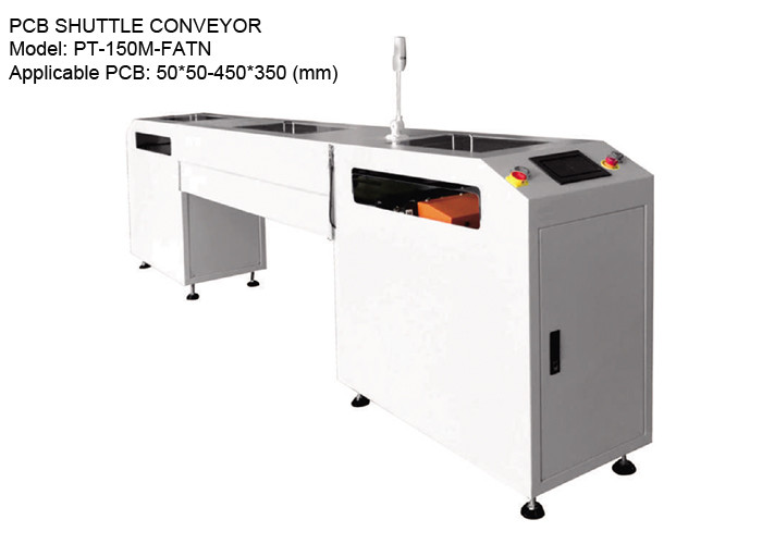 PLC Control PCB Shuttle Conveyor for 50*50mm - 450*350mm PCB
