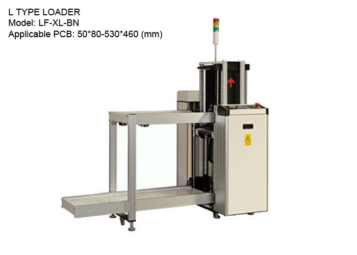 L Type SMT Magazine Loader 900mm Height XL Size PCB With MCGS Touch Screen
