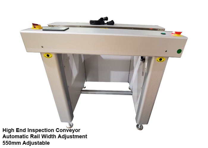 PLC Control PCB Belt Conveyor 20M/Min With Automatic Rail Width Adjustment