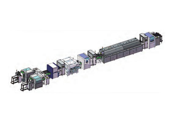 Inter-Connected SMT Assembly Line Multi-Line Into Dual-Track Reflow ...