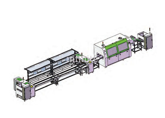 Inter-Connected SMT Assembly Line Multi-Line Into Dual-Track Reflow ...